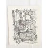 Rose Mary Goodson Wood Cook Stove Sketch Print - YeFindz